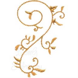 Swirl Vine Embroidery Design | EmbroideryDesigns.com
