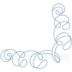 Quilted Corner Embroidery Design | EmbroideryDesigns.com