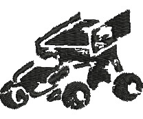 Sprint Car Embroidery Design | EmbroideryDesigns.com