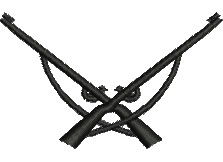 Crossed Rifles Embroidery Design | EmbroideryDesigns.com