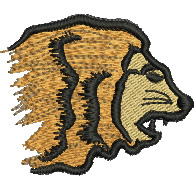 Lion Head Embroidery Design | EmbroideryDesigns.com