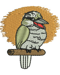 Kookaburra Embroidery Design | EmbroideryDesigns.com