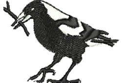 Magpie Embroidery Design | EmbroideryDesigns.com