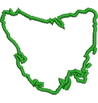 Tasmania Embroidery Design | EmbroideryDesigns.com