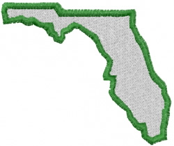 Florida Stateline Embroidery Design | EmbroideryDesigns.com