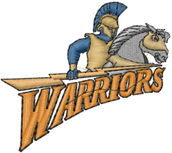 Warriors Embroidery Design | EmbroideryDesigns.com