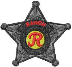 Ranch Badge Embroidery Design | EmbroideryDesigns.com