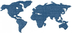 World map Embroidery Design | EmbroideryDesigns.com