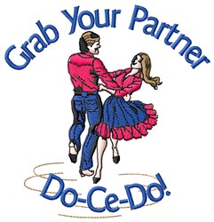 Square Dance Partner Embroidery Design | EmbroideryDesigns.com