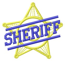 Sheriff Embroidery Design | EmbroideryDesigns.com
