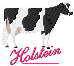 Holstein Embroidery Design | EmbroideryDesigns.com