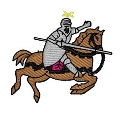 Medieval Knight Embroidery Design | EmbroideryDesigns.com