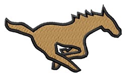 Mustang Mascot Embroidery Design | EmbroideryDesigns.com