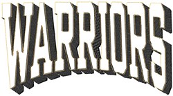 Warriors Embroidery Design | EmbroideryDesigns.com