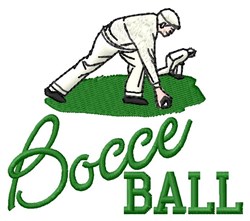 Bocce Ball Embroidery Design | EmbroideryDesigns.com