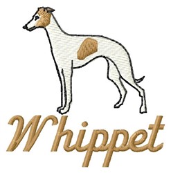 Whippet Embroidery Design | EmbroideryDesigns.com