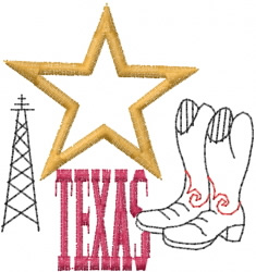 Texas Embroidery Design | EmbroideryDesigns.com