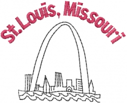 St. Louis Embroidery Design | EmbroideryDesigns.com
