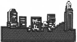 Skyline Embroidery Design | EmbroideryDesigns.com