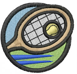 Tennis Embroidery Design | EmbroideryDesigns.com