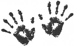 Hand Prints Embroidery Design | EmbroideryDesigns.com