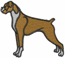 Boxer Embroidery Design | EmbroideryDesigns.com