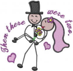Wedding Day Embroidery Design | EmbroideryDesigns.com