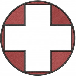 Red Cross Embroidery Design | EmbroideryDesigns.com