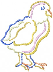 Little Chick Embroidery Design | EmbroideryDesigns.com