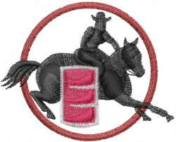 Barrel Racing Embroidery Design | EmbroideryDesigns.com