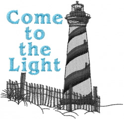 The Light Embroidery Design | EmbroideryDesigns.com