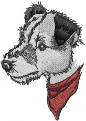 Jack Russell Terrier Embroidery Design | EmbroideryDesigns.com