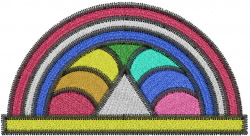 Rainbow Embroidery Design | EmbroideryDesigns.com