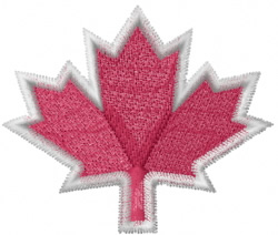 Canadian Leaf Embroidery Design | EmbroideryDesigns.com