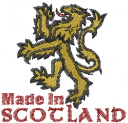 Made In Scotland Embroidery Design | EmbroideryDesigns.com