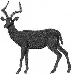 Impala Embroidery Design | EmbroideryDesigns.com
