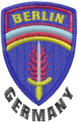 Berlin crest Germany Embroidery Design | EmbroideryDesigns.com