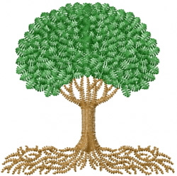 Tree Roots Embroidery Design | EmbroideryDesigns.com