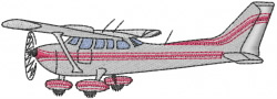 Cessna Plane Embroidery Design | EmbroideryDesigns.com