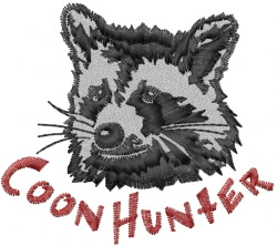 Coon Hunter Embroidery Design | EmbroideryDesigns.com