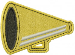 Megaphone Embroidery Design | EmbroideryDesigns.com