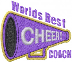 Cheer Coach Embroidery Design | EmbroideryDesigns.com
