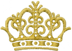 Royal Crown Embroidery Design | EmbroideryDesigns.com