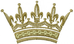 Royal Crown Embroidery Design | EmbroideryDesigns.com