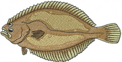 Halibut Embroidery Design | EmbroideryDesigns.com