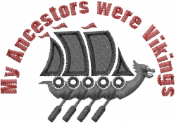 Norway Viking Ship Embroidery Design | EmbroideryDesigns.com