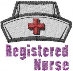 Registered Nurse Embroidery Design | EmbroideryDesigns.com