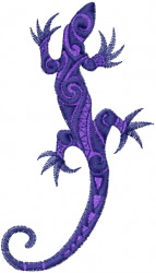 Lizard Embroidery Design | EmbroideryDesigns.com