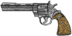 Handgun Embroidery Design | EmbroideryDesigns.com