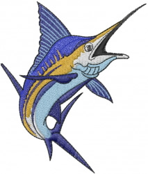 Marlin Embroidery Design | EmbroideryDesigns.com